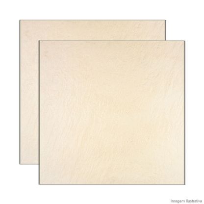 Piso monoqueima Maxigres Etna 60x60cm crema Eliane - Telhanorte