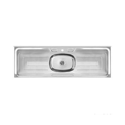 Pia de inox Bella 150x53x13cm com furo Franke - Telhanorte